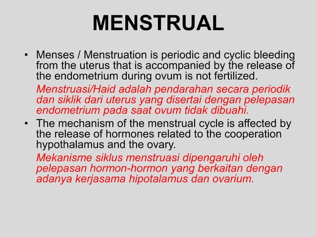 Female reproductive system (sistem reproduksi wanita) | PPT