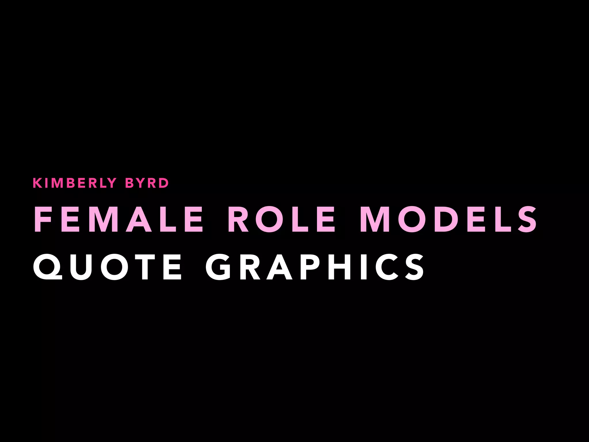Female Role Models - Quote Graphics | PDF
