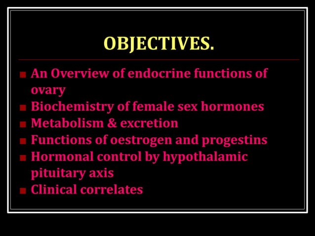 Female Sex Hormones Ppt Pptx