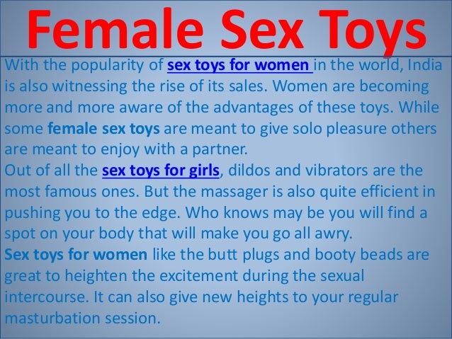 Female Sex Toys