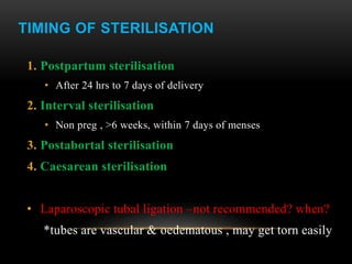 Female sterilisation | PPTX