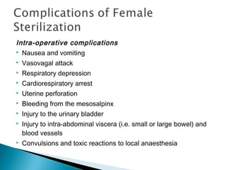 Tubal Ligation Side Effects