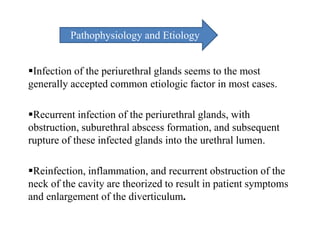 Female urethral diverticula | PPTX