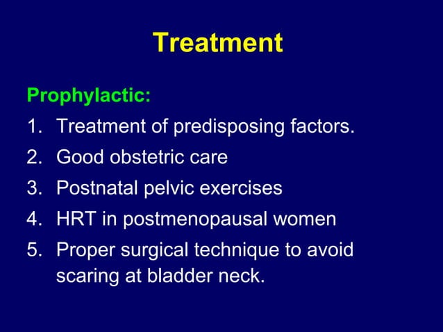 Female Urinary Incontinence Ppt