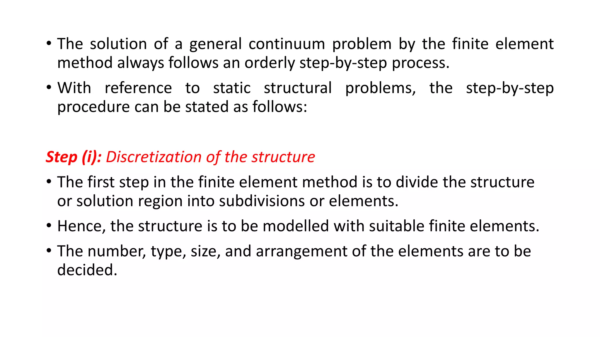 FEM and it's applications | PPTX