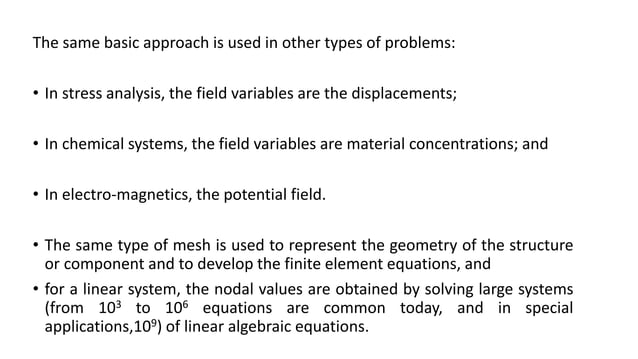 FEM and it's applications | PPTX | Physics | Science