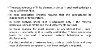 FEM and it's applications | PPTX