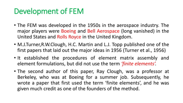 FEM and it's applications | PPTX | Physics | Science