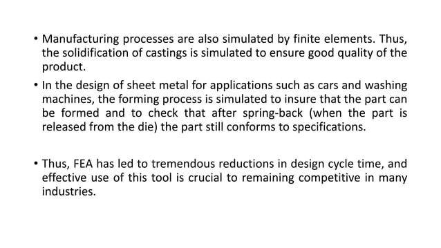 FEM and it's applications | PPTX | Physics | Science