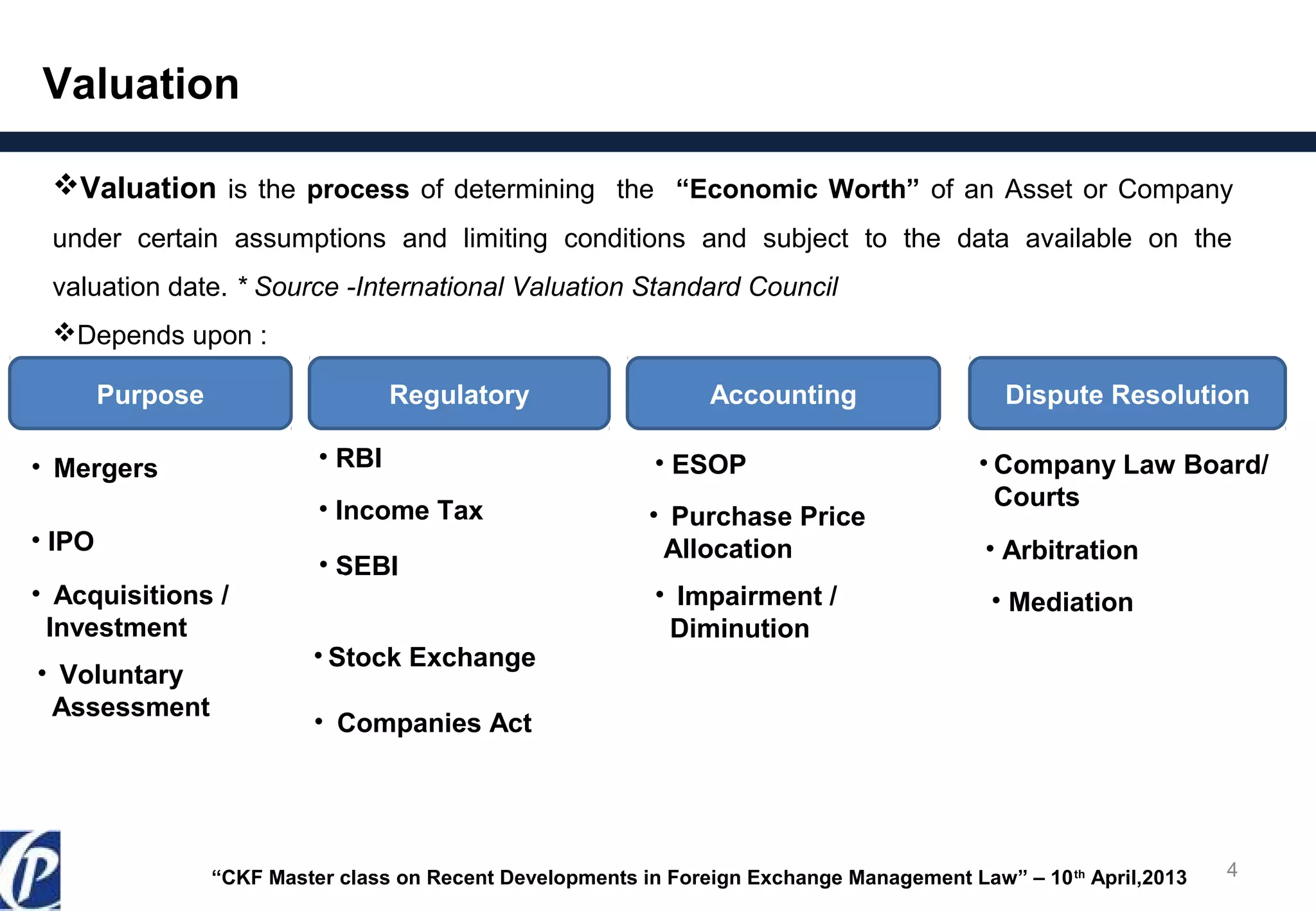 FEMA Valuation Aspects(FDI & ODI) and Registered Valuation | PDF