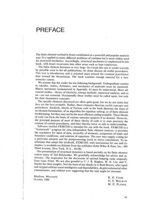 FEM Book _RD. Cook et al. Concepts and Applications of Finite Element Analysis, 3rd Edition ...