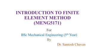 Finite element method | PPTX