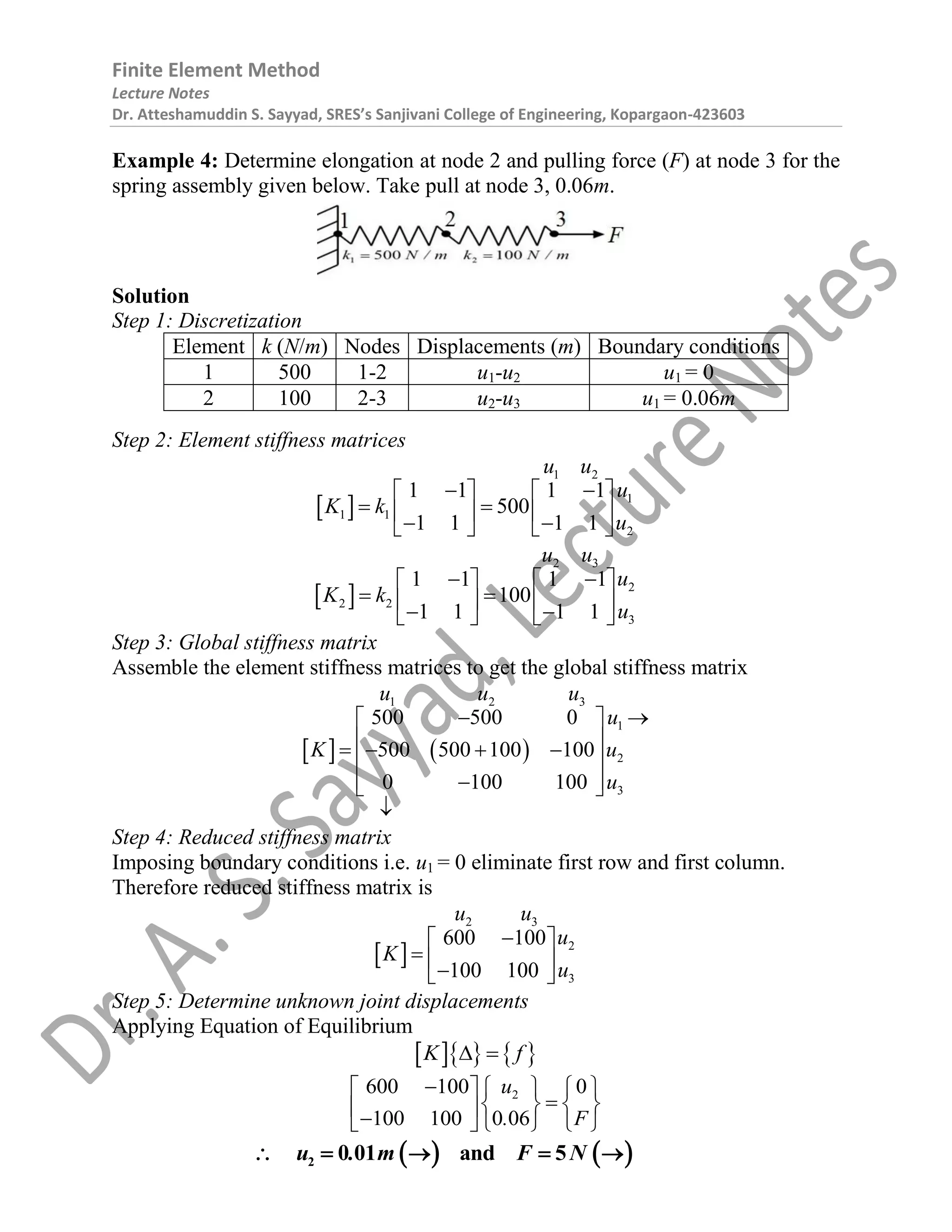 Fem class notes | PDF