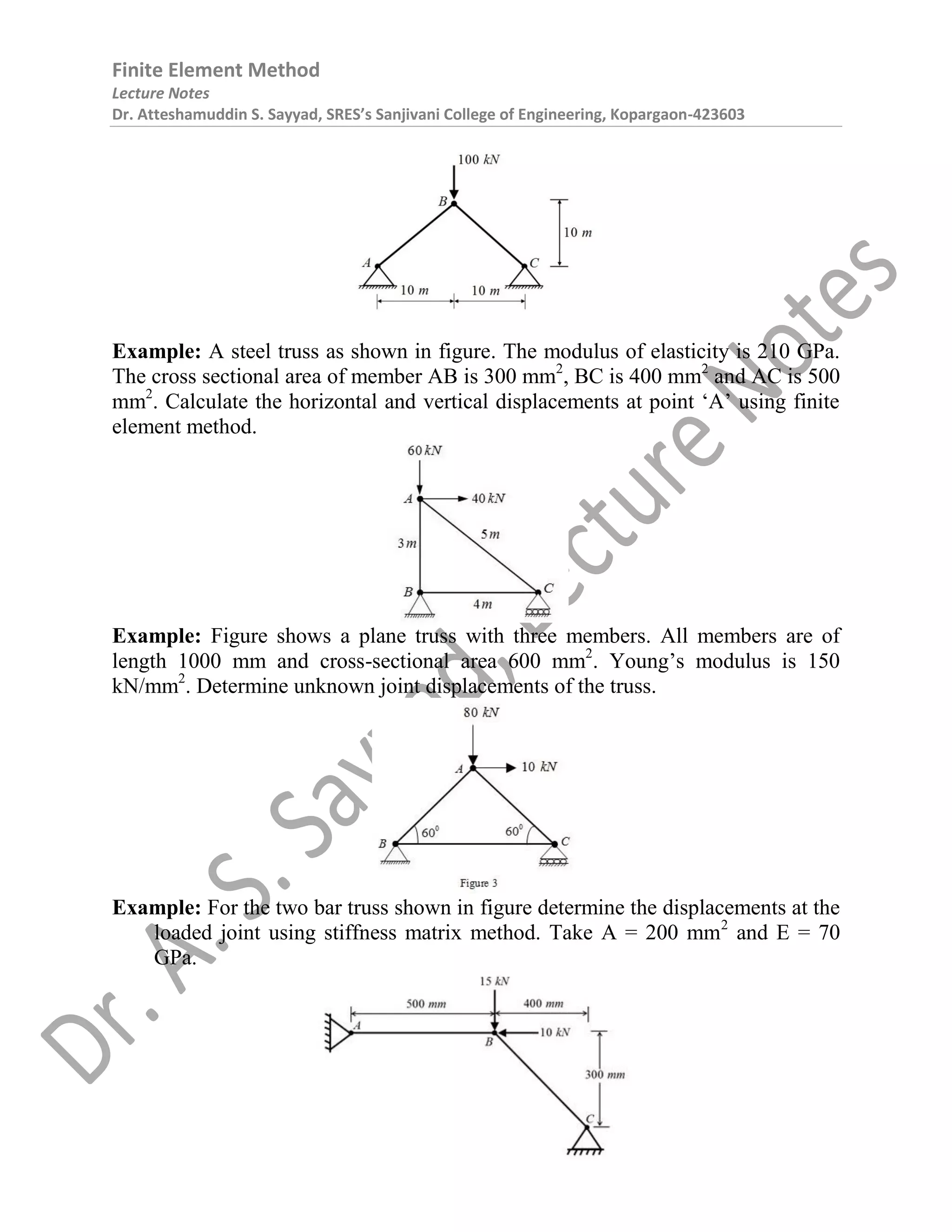 Fem class notes | PDF