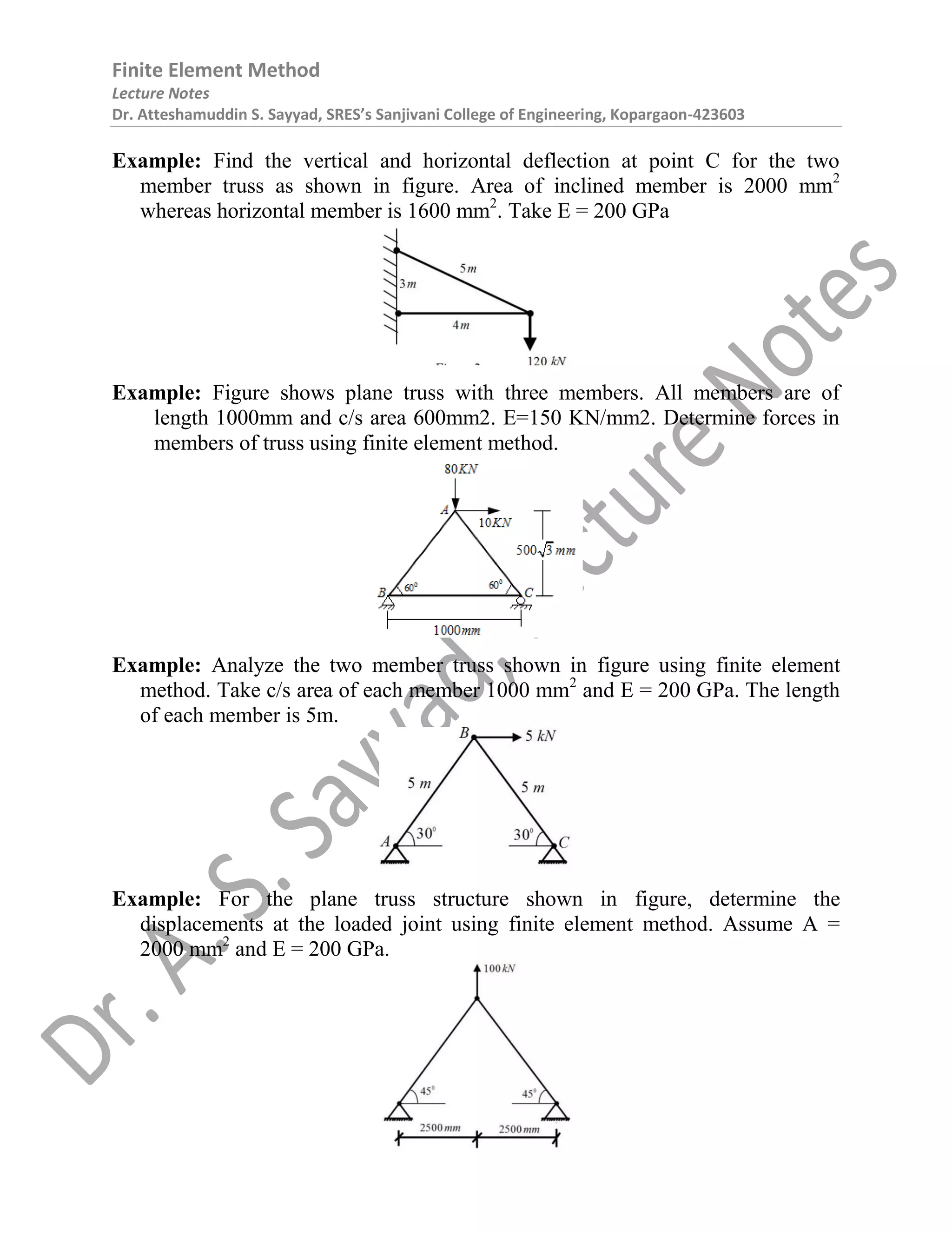Fem class notes | PDF
