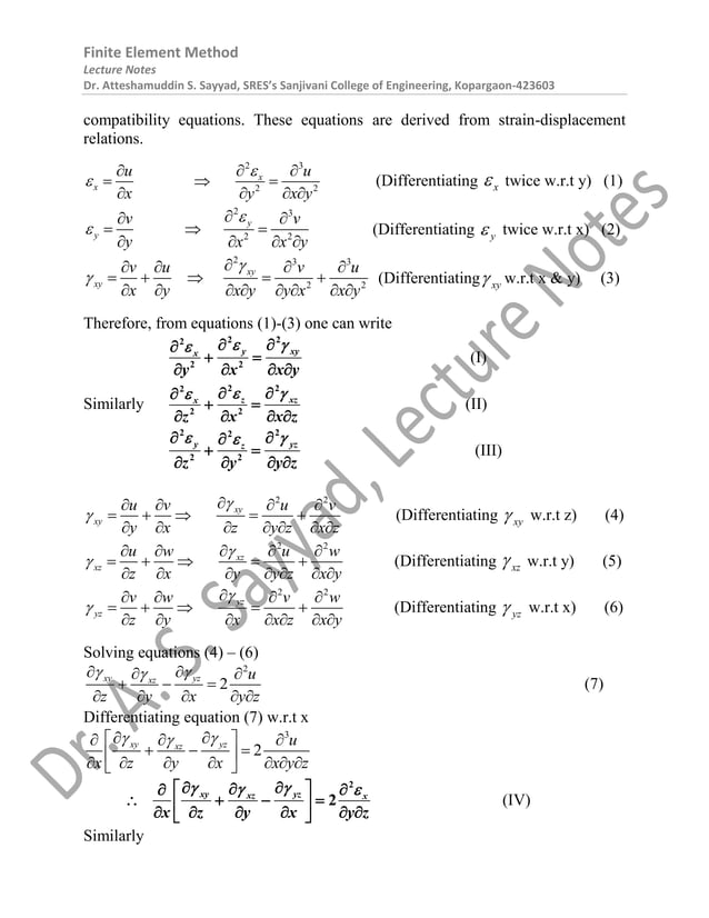 Fem class notes | PDF | Physics | Science