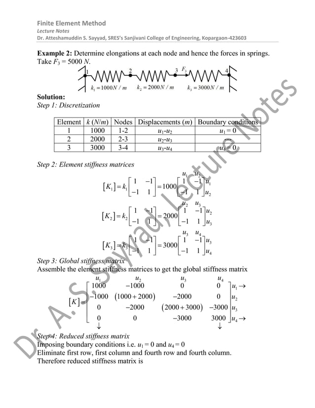 Fem class notes | PDF | Physics | Science