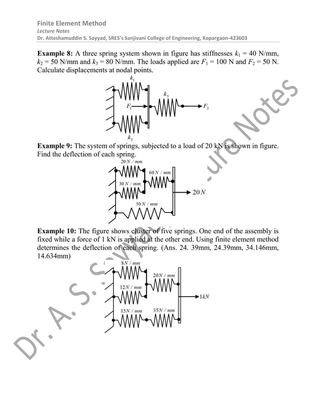 Fem class notes | PDF | Physics | Science