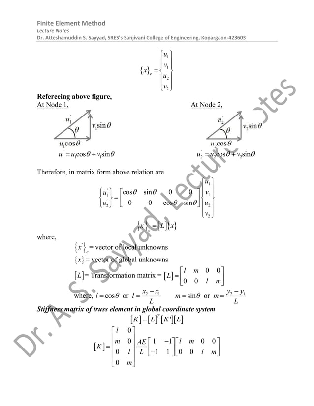 Fem class notes | PDF | Physics | Science