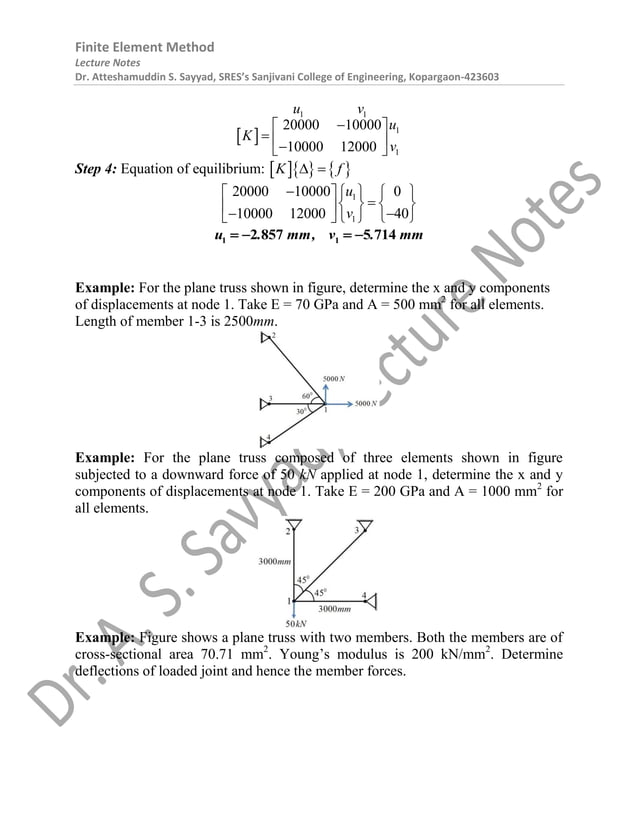 Fem class notes | PDF | Physics | Science