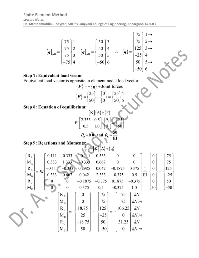 Fem class notes | PDF | Physics | Science