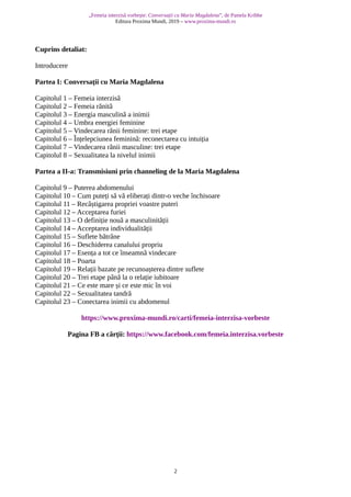 Femeia interzisă vorbește: Conversații cu Maria Magdalena (Editura Proxima Mundi, 2019) | PDF