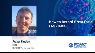 Recording Facial EMG with New Amplifier Technology | PDF