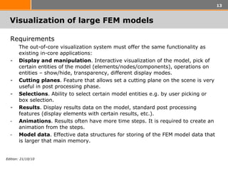 Visualization of large FEM meshes | PPT | Graphics Software | Computer ...