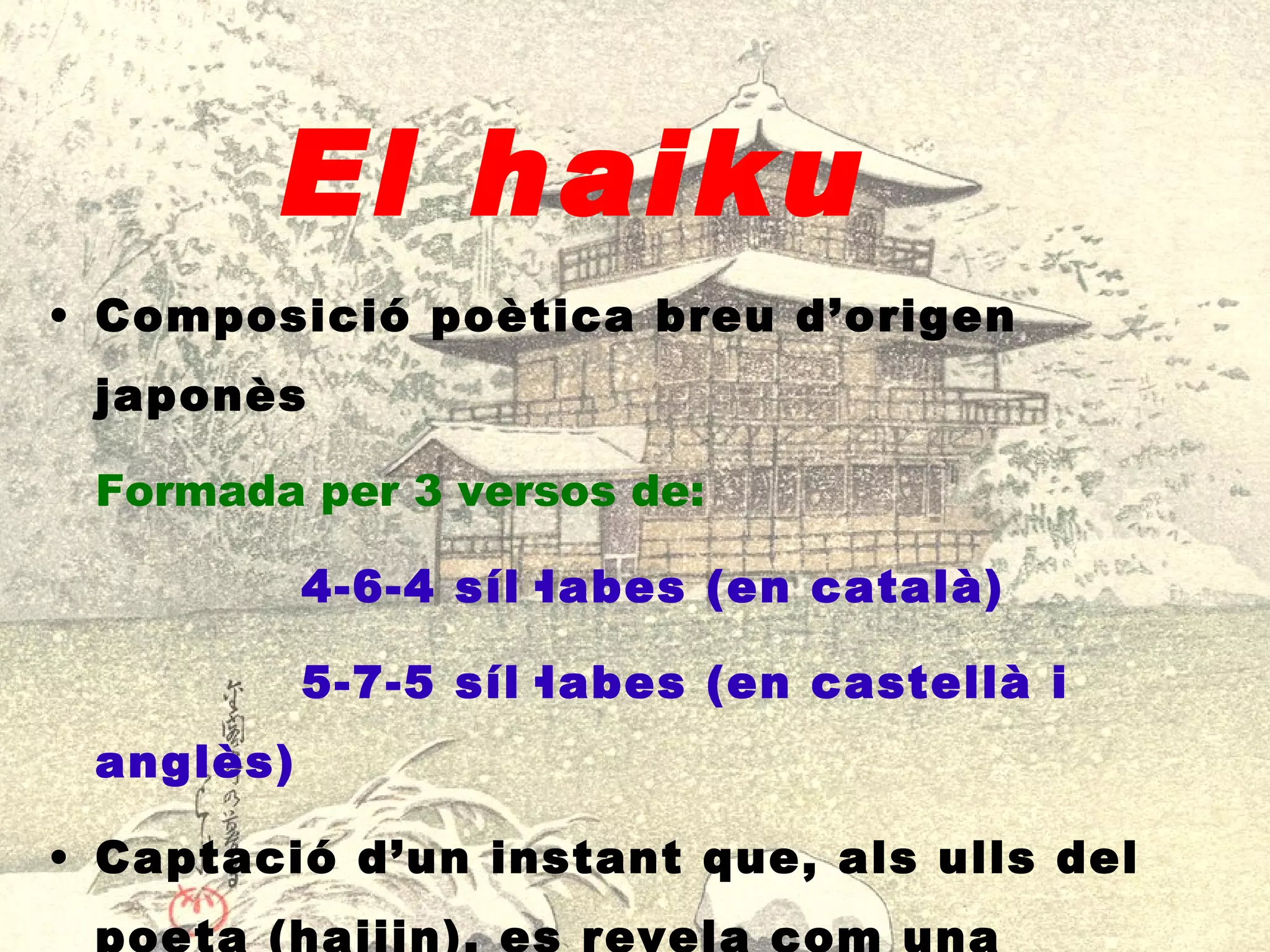 Fem haikus | PPT