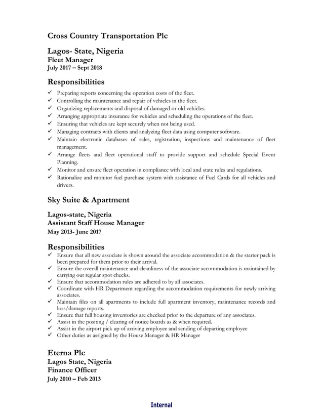 Femi akintola c.v (1) | PDF