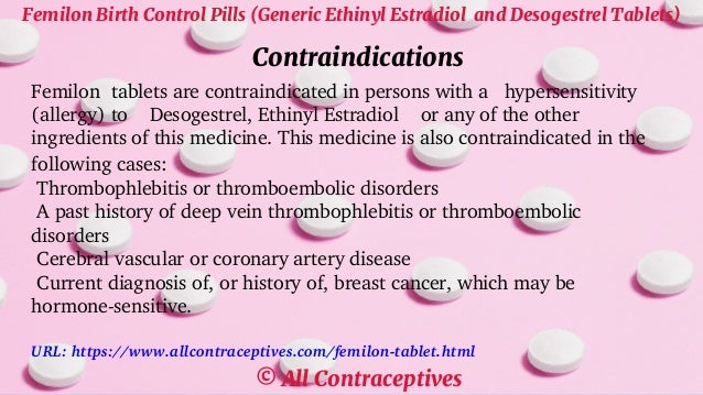 Femilon Birth Control Pills (Generic Ethinyl Estradiol and Desogestrel ...