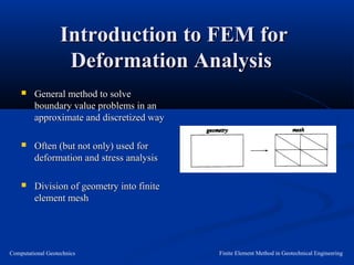 Fem in geotech engineering | PPT