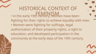 Feminism: History and Types of Feminisms | PPTX