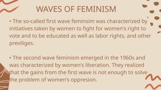 Feminism: History and Types of Feminisms | PPT