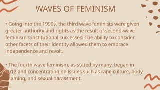 Feminism: History and Types of Feminisms | PPT