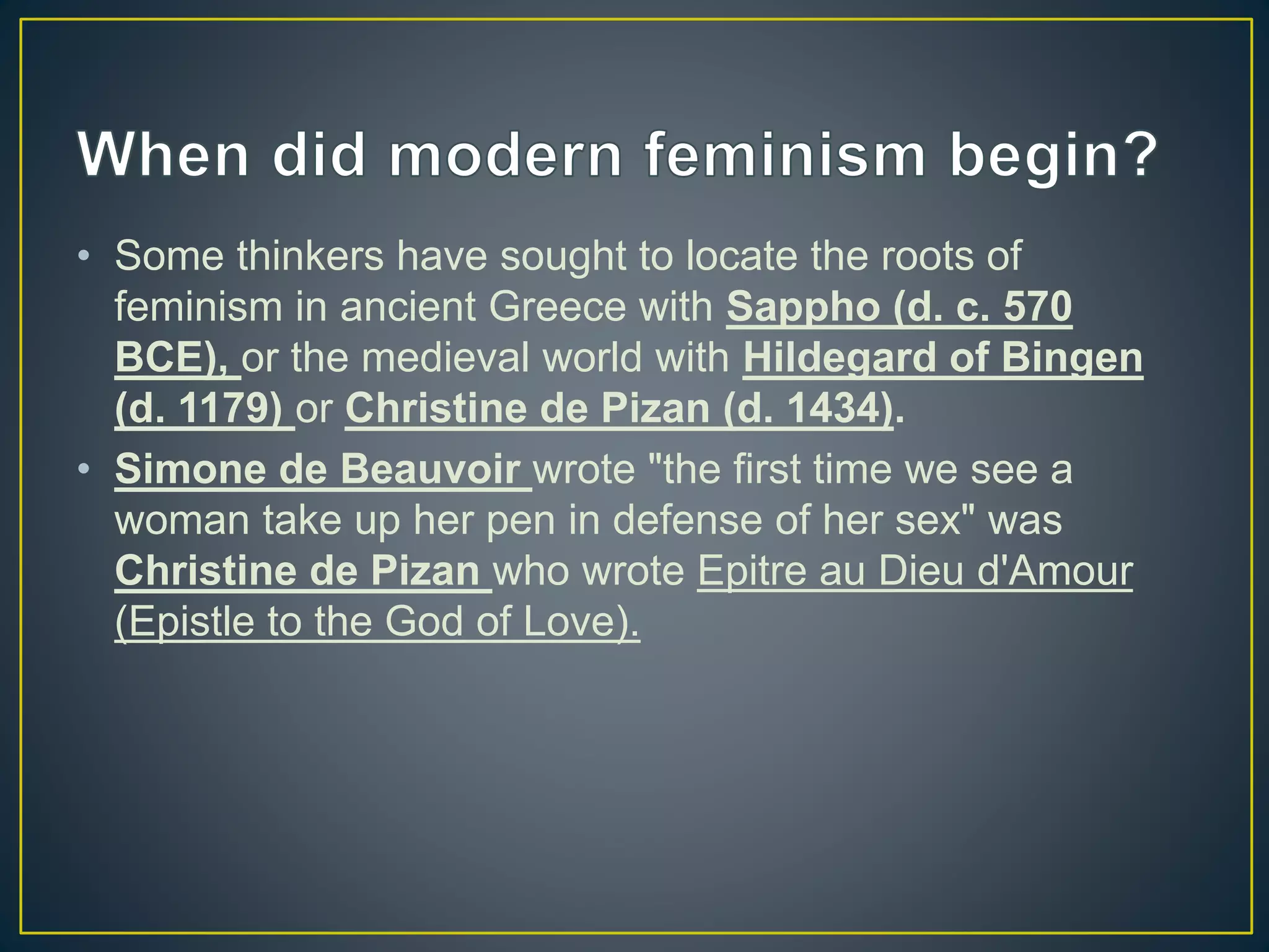 Feminism | PPTX