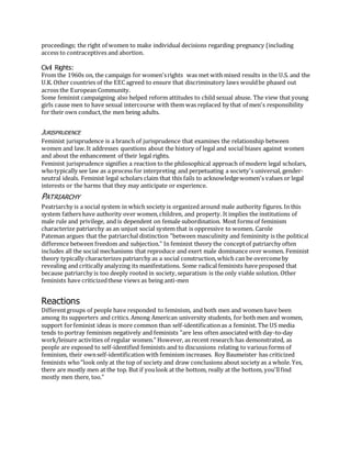 Feminism | DOCX