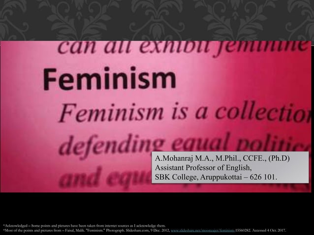 Feminism in Literature | PPTX