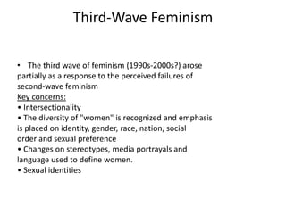 Feminism | PPTX | Debated Sensitive Social Issues | Sensitive Topics