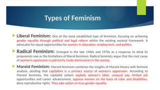 Feminism, Philosophy of Educational philosophy | PPT
