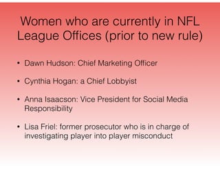Feminism in the NFL | PPT