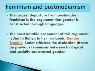Feminism and gender equality | PPTX
