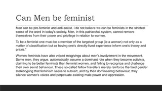 Feminism and Men.pptx