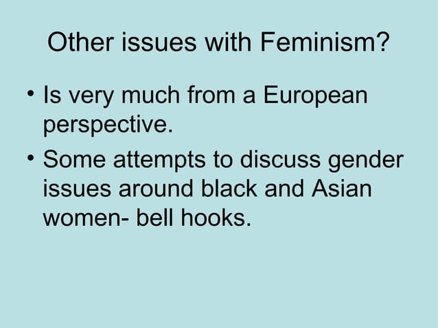 Feminism and post feminism | PPT