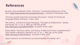 Feminism and Post-feminism_ Continuity, Contrast, and Cultural Impact.pptx