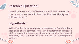 Feminism and Post-feminism_ Continuity, Contrast, and Cultural Impact.pptx