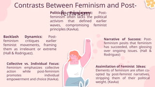 Feminism and Post-feminism_ Continuity, Contrast, and Cultural Impact.pptx