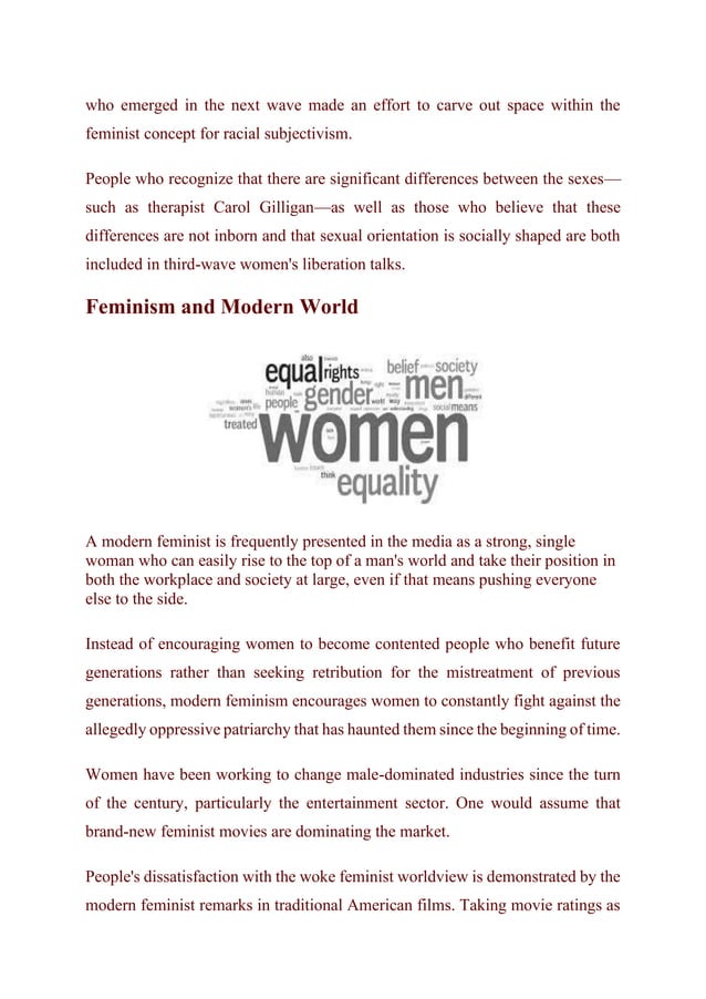 Feminism and Three Waves | PDF