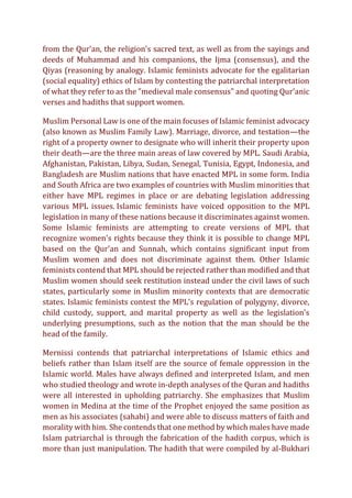 Feminism by Fatema Mernissi | PDF | Islam | Religion & Spirituality