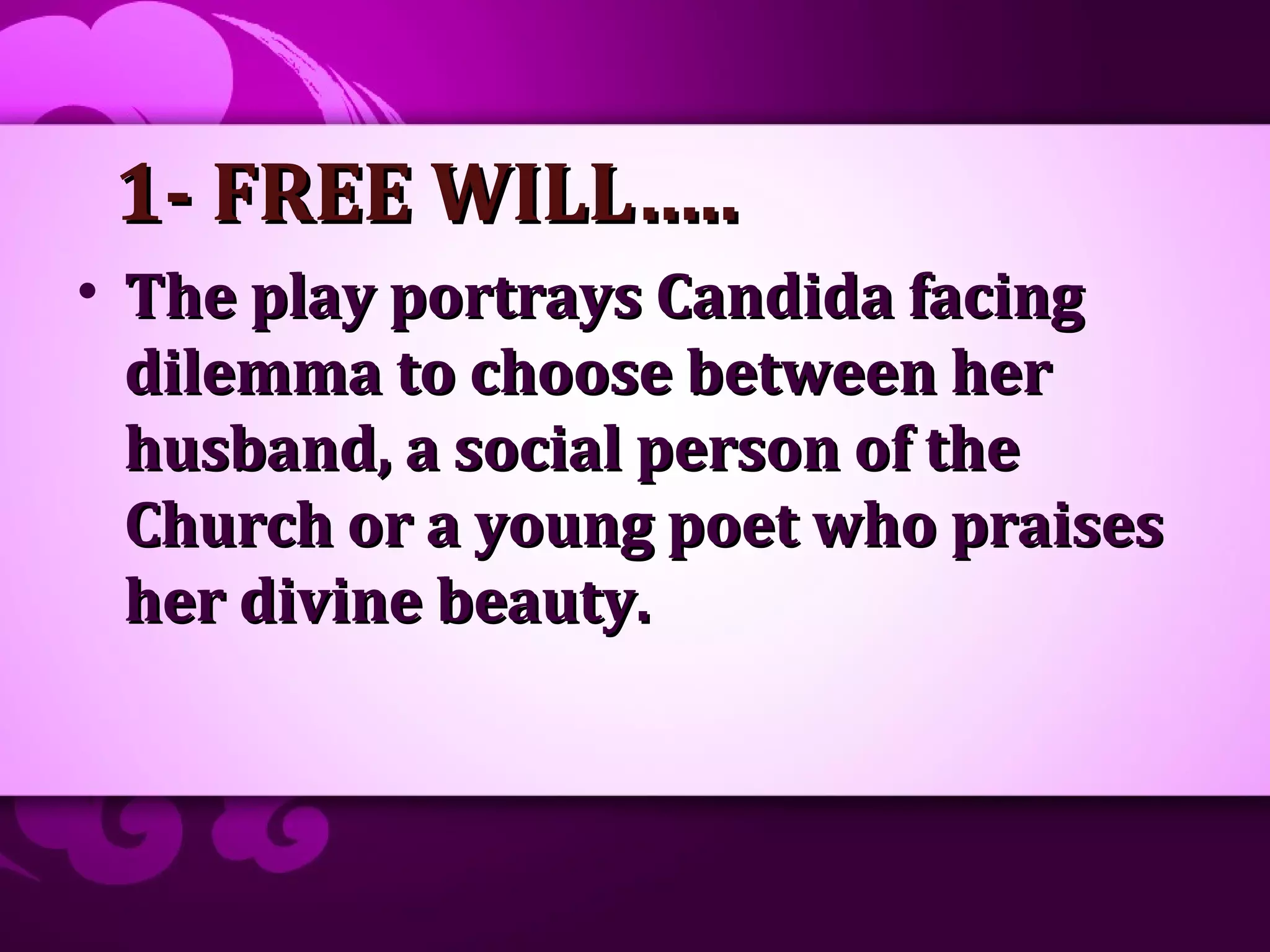 candida a feminist play | PPT
